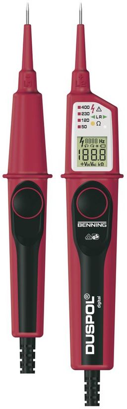 Benning DUSPOL digital TRUE RMS Spannung prüfer 1-1000VAC/1200V DC VDE ...